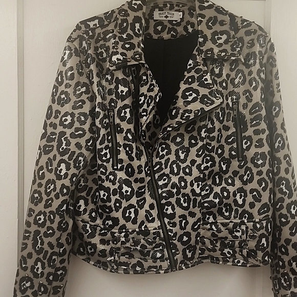 Crazy Train | Jackets & Coats | Crazy Train Womens Leopard Faux Leather ...